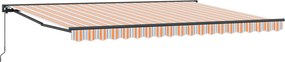 Rám markýzy Modrá a Oranžová 450 × 300 cm 3330939