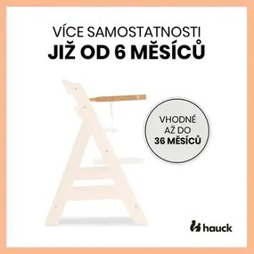 Hauck Pultík dřevěný k židličce Alpha+, Natural