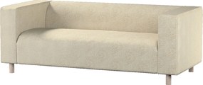 Potah na pohovku IKEA Klippan 2-místná barva béžová látka lesklé, pletený vzor, vzorované