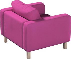 Potah na křeslo IKEA Karlstad, krátký barva růžová látka pletený vzor