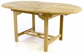 Divero 47195 Zahradní jídelní stůl z týkového dřeva - 120/170 cm