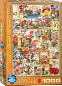 EUROGRAPHICS Puzzle Katalog semínek: Květiny / 1000 dílků / 48 x 68 cm