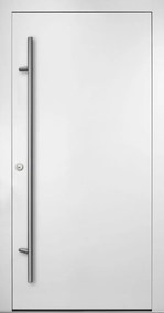 Vchodové dveře s ocelovým opláštěním FM Turen model DS00 Orientace dveří: Levé, otevírání ven, Dekor: Bílá, Standardní rozměr dveří včetně rámu: 98 cm x 208 cm - vnější rozměr rámu