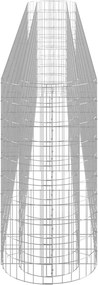 Gabionový vyvýšený záhon pozinkované železo 470 x 50 x 100 cm 152037