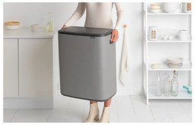 Brabantia BO TOUCH BIN Dotykový odpadkový koš 60 l - minerální světle šedá