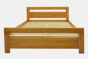 Via-nábytek Postel z masivu pro seniory Sára 180 x 200 Povrchová úprava postele: Moření odstín ořech
