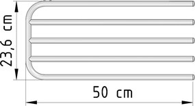 Aqualine 25-03-SV450 sušák 4 ručníků na otopná tělesa