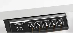SENSE7 NOJO LIGHT Pracovní stůl bílá / elektricky nastavitelná výška /