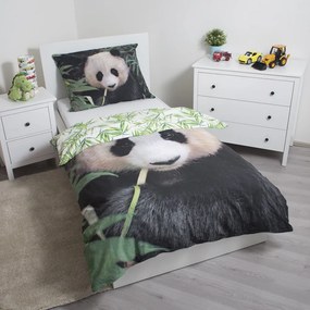 Bavlněné dětské povlečení na jednolůžko 140x200 cm Panda – Jerry Fabrics