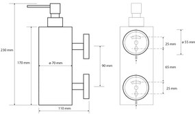 Sapho, X-ROUND dávkovač mýdla 550ml, chrom, XR102