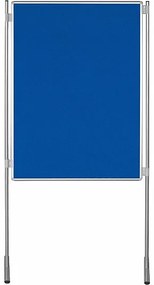 Paraván oboustranný textilní TEXT 90 x 120 cm - modrá (620901204102)