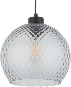 BRILAGI - LED Lustr na lanku RETRO GLASS 2xE27/60W/230V matný chrom/kouřová šedá