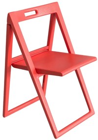 OnaDnes -20% Pedrali Červená plastová skládací židle Enjoy 460