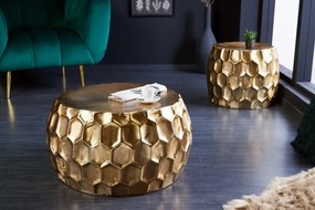 Konferenční stolek Organic Orient 70cm zlatá/ 42225