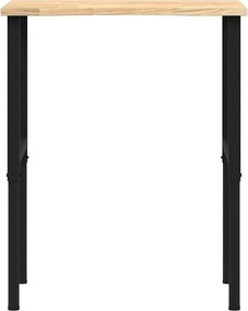 Pracovní stůl 80 x 60 x (71,5–98) cm masivní dubové dřevo 3309694