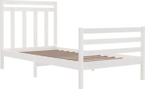 vidaXL Rám postele masivní dřevo 100 x 200 cm [3105306] Barva: Bílá