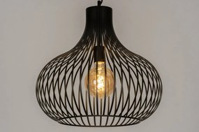 Závěsné designové svítidlo do jídelny Santora Nero II