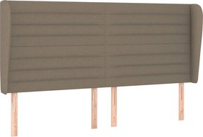 Box spring postel s matrací taupe 200x200 cm textil 3128073