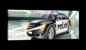 Obraz 145x45 Policie policejní auto rychlost akce honička právo futuristický