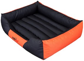 HobbyDog Pelíšek pro psa Comfort - oranžový s černou VELIKOST: XL 85 x 65 cm ( 65 x 40cm)
