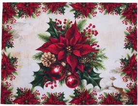Sada 4 ks prostírání a stolního běhounu s teflonovou úpravou CHRISTMAS STAR