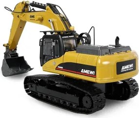 AMEWI G705E Bagr žluto-černý / 1:14 / věk 14+ / kov / RTR / 2.4GHz