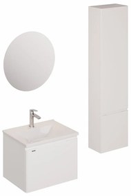 Koupelnová sestava s umyvadlem včetně umyvadlové baterie, vtoku a sifonu Naturel Ancona bílá KSETANCONA12