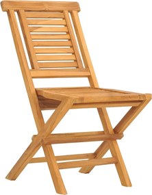 vidaXL Skládací zahradní židle 8 ks 47x63x90 cm masivní teakové dřevo [3155048]