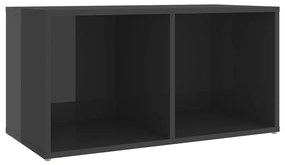 vidaXL TV skříňky 4 ks šedé vysoký lesk 72x35x36,5 cm kompozitní dřevo