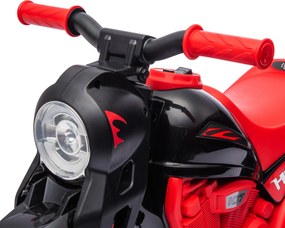 Dětská elektrická motorka AIYAPLAY pro děti od 2 let, bateriový model 6V se světly, funkcí na výrobu bublin, hudbou, rychlostí 3 km/h, nosnost 30 kg,…