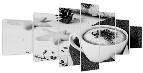 Obraz - Zimní cappuccino (210x100 cm)