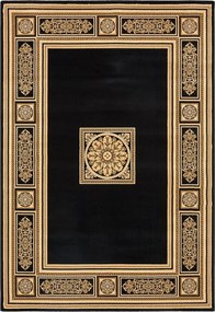 Kusový koberec Ragolle Da Vinci 57801 3233 černý béžový Rozměr: 240x340 cm