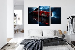 Vícedílný obraz Sportovní Auto Na Abstraktní Pozadí Nedostatek Nedostatek Plátno Canvas 60x40