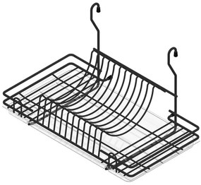 Závěsný Košík Odkapávač Reling Černý Mat We04.0015.01.7