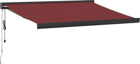 Automatická zatahovací markýza burgundská 350 x 250 cm 3215329
