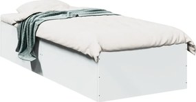 vidaXL Rám postele 75 x 190 cm kompozitní dřevo [841987] Barva: Bílá