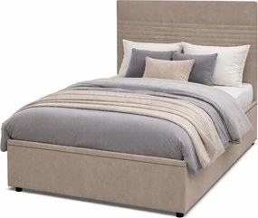 Postel Fro Line 120x200 s roštem, úložným prostorem Mono 233, béž