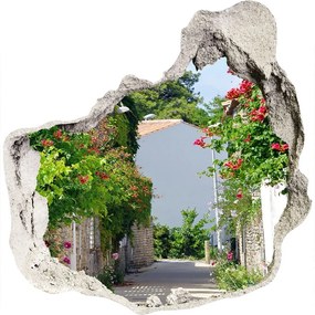 Wallmuralia Nálepka fototapeta 3D výhled Květinová alej 75x75 cm