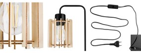 Stolní lampa TIMBER 7, 1x dřevěné stínítko