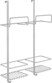 METALTEX Závěsný držák / organizér na dveře pro čistící potřeby BROOMY, 30 x 12 x 4 cm
