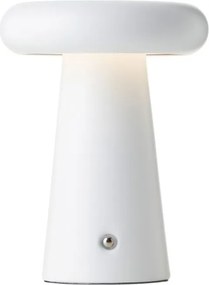 Brilliant G40895/75  Venkovní AKU stolní lampa MUFFIN matná bílá USB-C