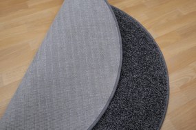 Vopi koberce Kusový koberec Color Shaggy šedý kruh - 80x80 (průměr) kruh cm