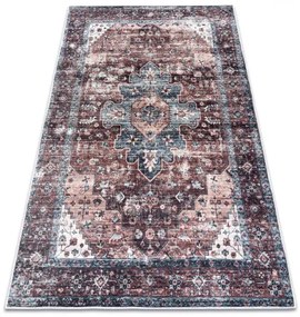 Dywany Luszczow Kusový koberec ANDRE pratelný Ornament 1826 vintage protiskluz, hnědá / modrý Rozměr koberce: 120 x 170 cm