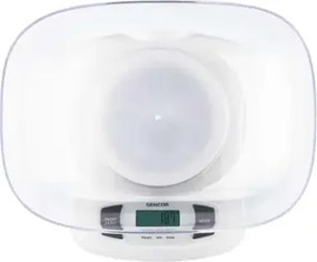 SENCOR SKS 4001WH bílá / digitální kuchyňská váha / miska 2L / max. 5k