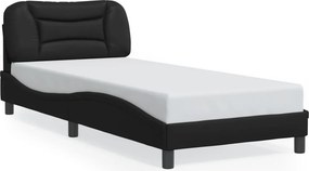 Rám postele s LED bez matrace Hvar černý 90 x 190 cm 3213899