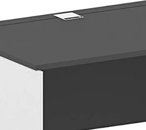 Kancelářský psací stůl FUTURE, 170x80 cm, bílá/grafit