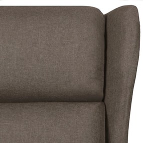 Polohovací křeslo hnědé textil 340953