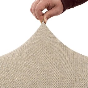 Super strečové potahy HARMONIA smetanová taburet (40 - 60 cm)