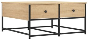 Konferenční stolek dub sonoma 80 x 80 x 40 cm kompozitní dřevo - Default Title