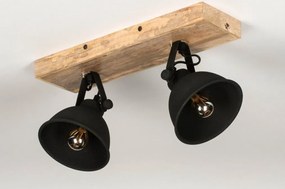 Stropní industriální svítidlo do kuchyně Liverpool Nero II